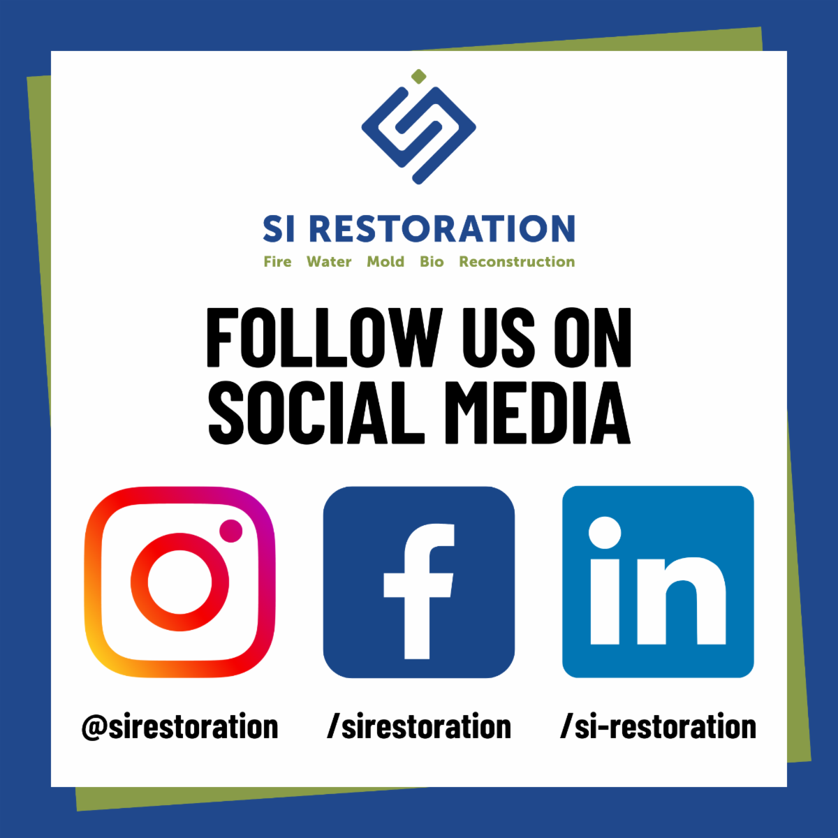 Follow SI Restoration on social media!