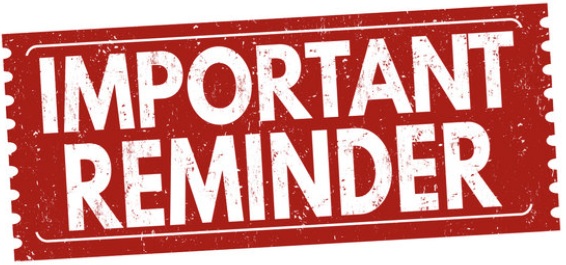 Important CE Reminder