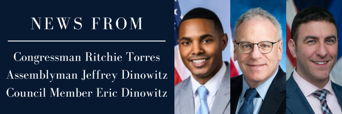 Statement from Congressman Ritchie Torres, Assemblyman Jeffrey Dinowitz ...