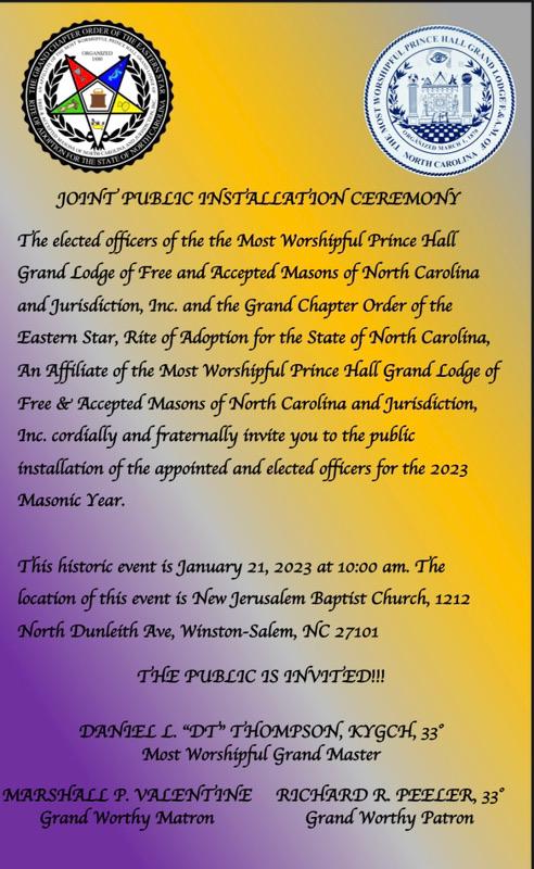 Join Us for the Joint Public Installation Ceremony of the MWPHGLNC and ...