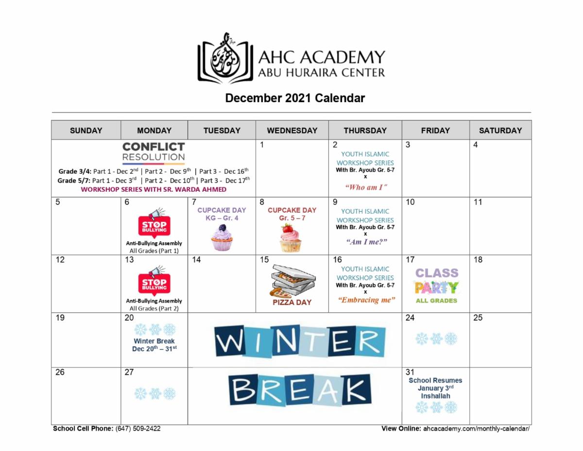 AHC Academy - School Return Update