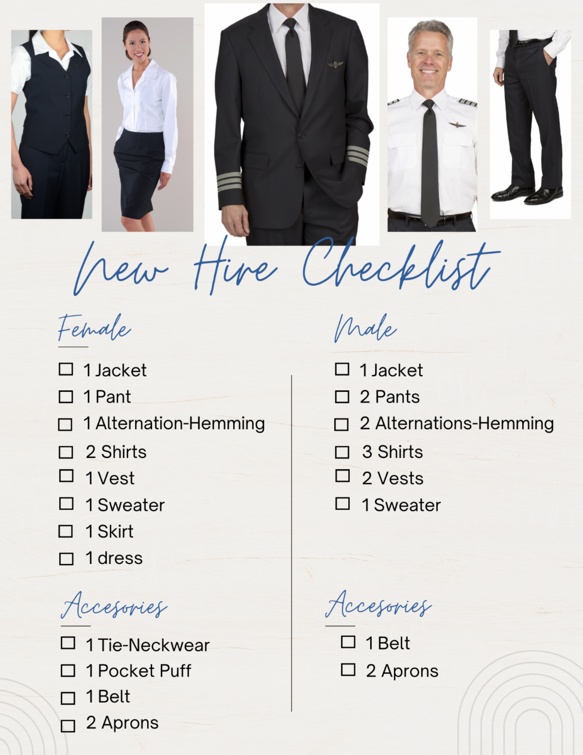 Your New Hire Uniform Information