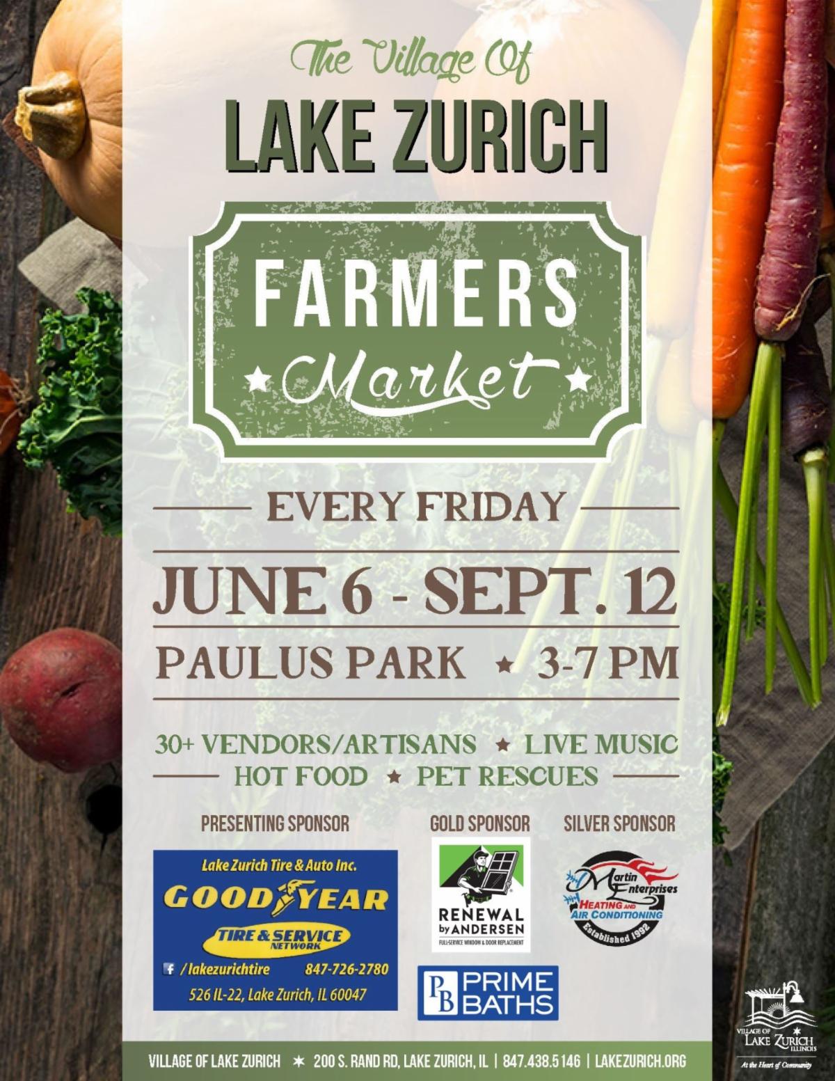 Farmers Market Opens Tomorrow