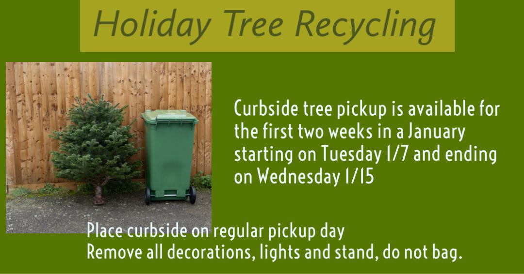 Holiday Tree Recycling