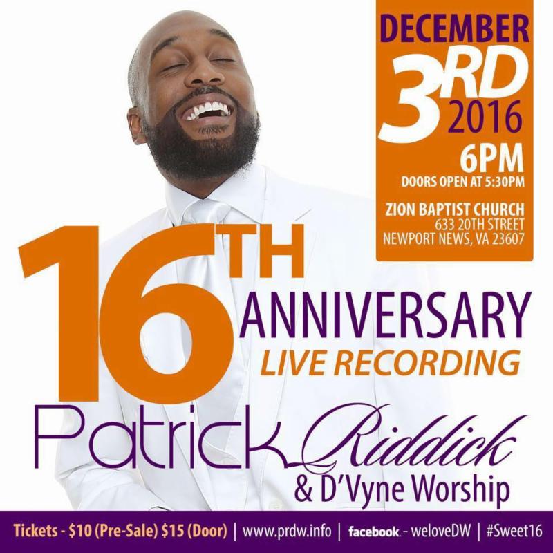 Patrick Riddick and D’vyne Worship Celebrate 16 Years of Music Ministry ...