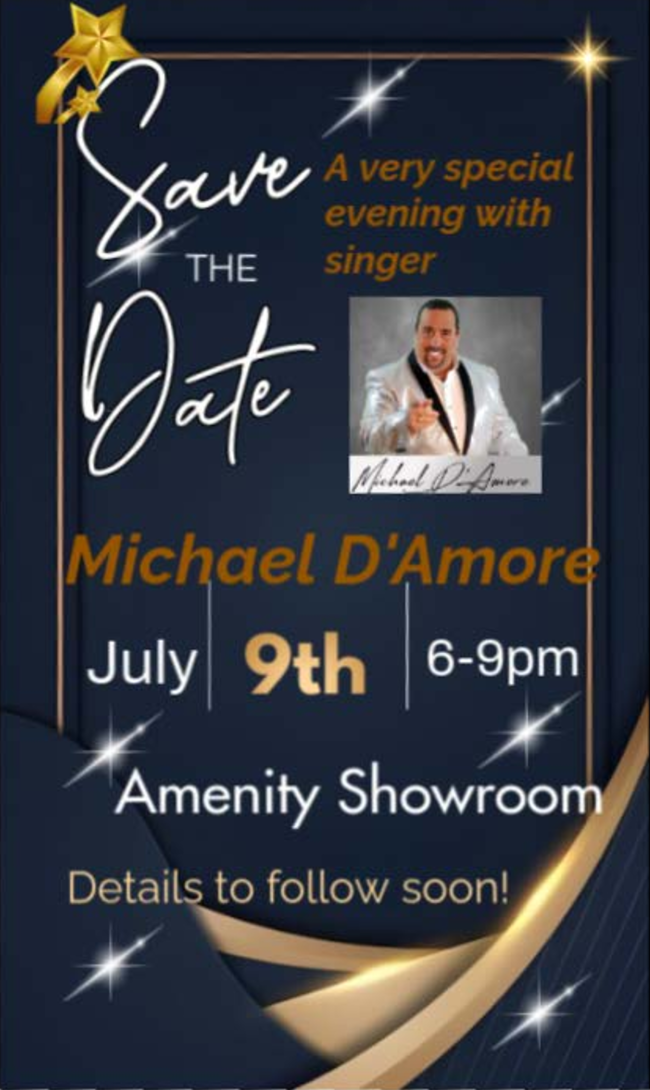 WC // Save the Date! - Michael D'Amore Special Performance - Wed, July ...