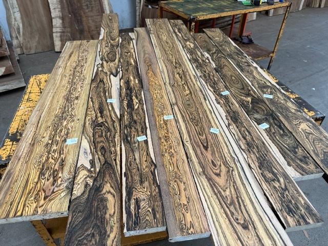 NEW Bocote Live-Edge Slabs and Highly Figured Lumber!