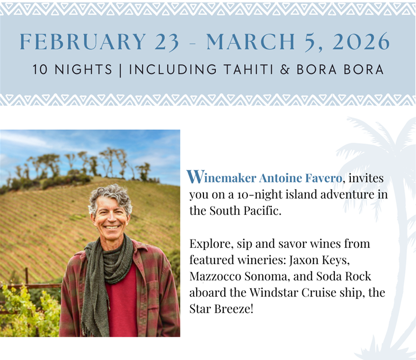 Cruise the South Pacific in 2026 with Wilson Artisan Wineries