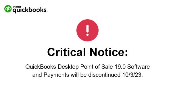 QuickBooks - Critical Notice