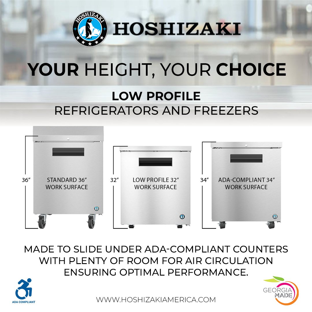 Hoshizaki America, Inc. Launches Low Profile Refrigerators and Freezers
