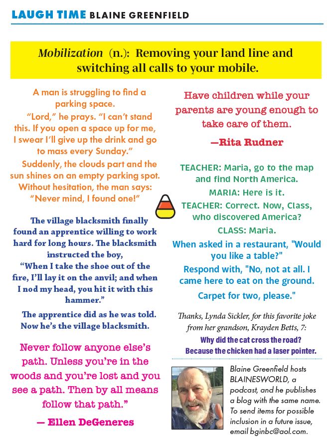 blainesworld 1411 (See Sect. 8A for a song not to be missed.)