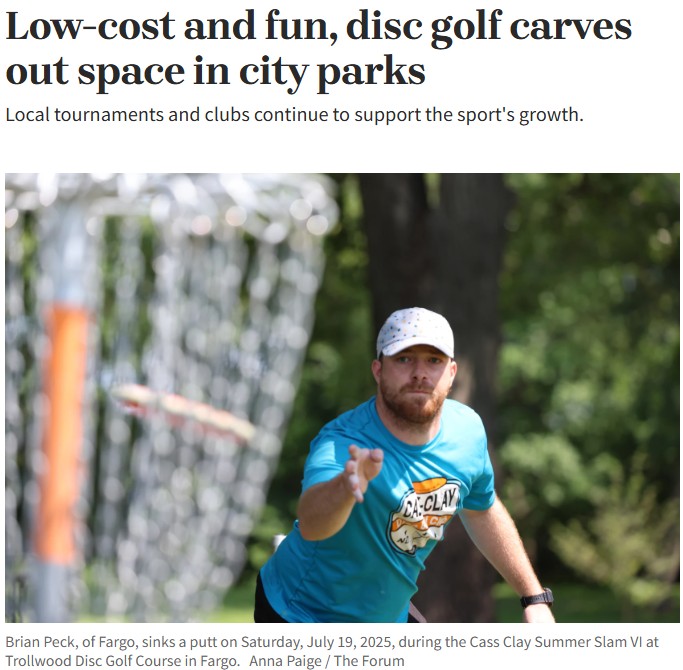 Fargo Park District - Weekly Update, August 1