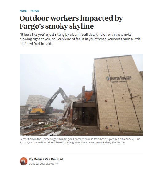 Fargo Park District - Weekly Update, June 9