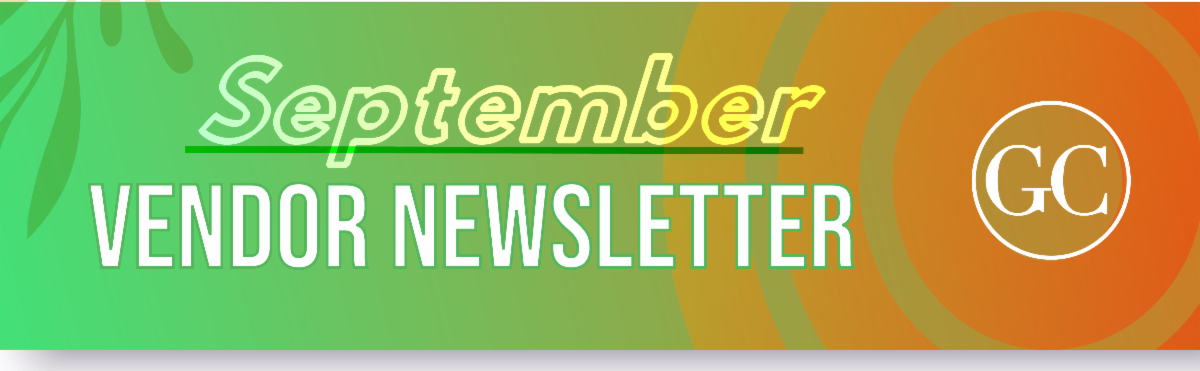 GC Buying Group Vendor Newsletter - September