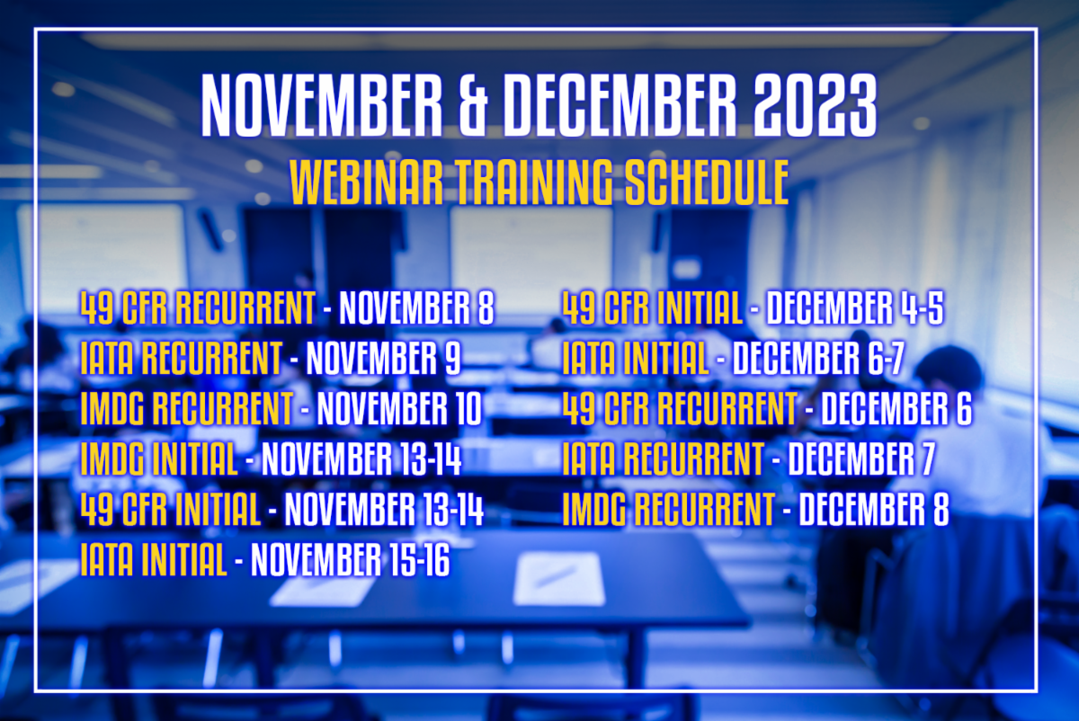 View Our November and December Webinar Schedule