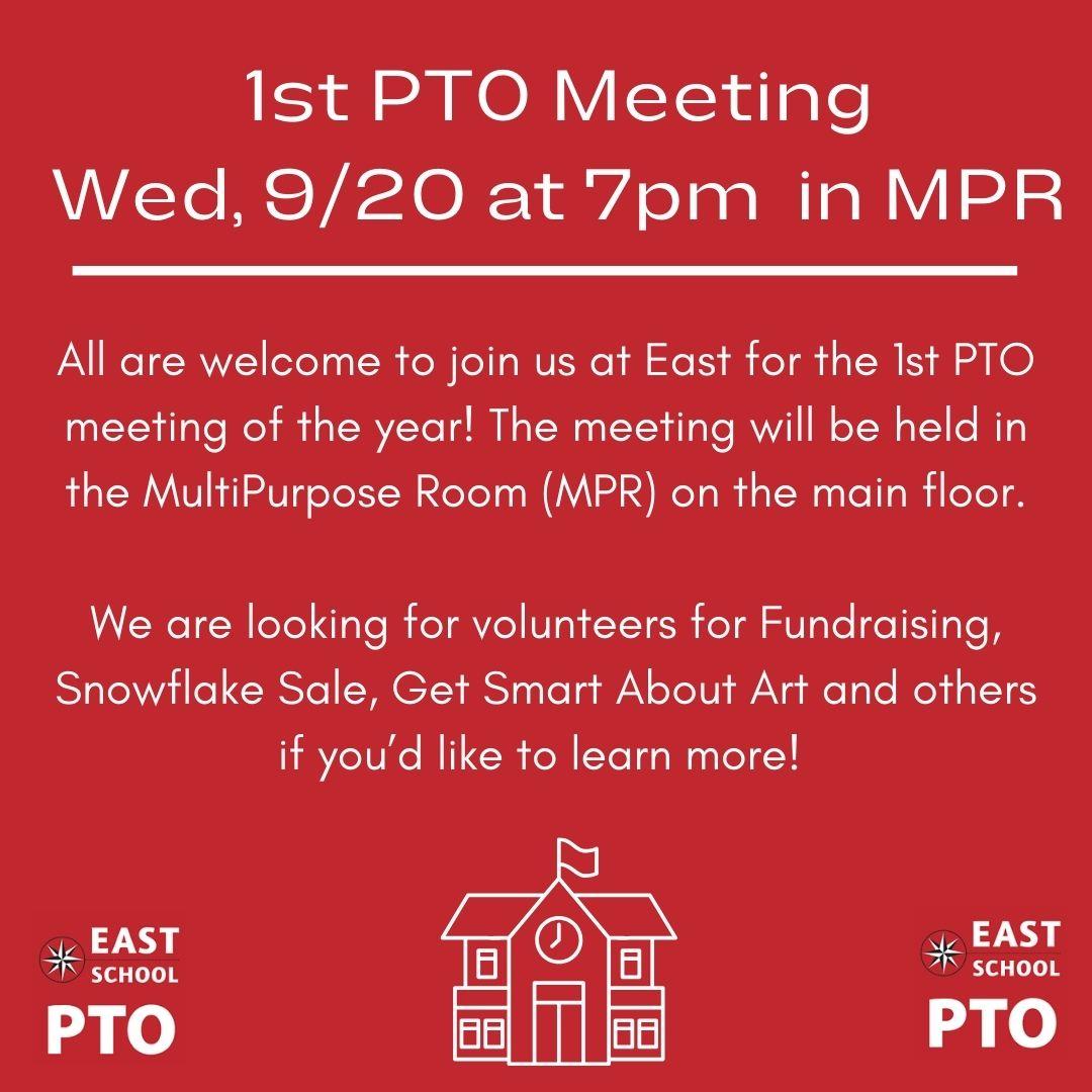 The East PTO Newsletter: September 17, 2023 Issue 1
