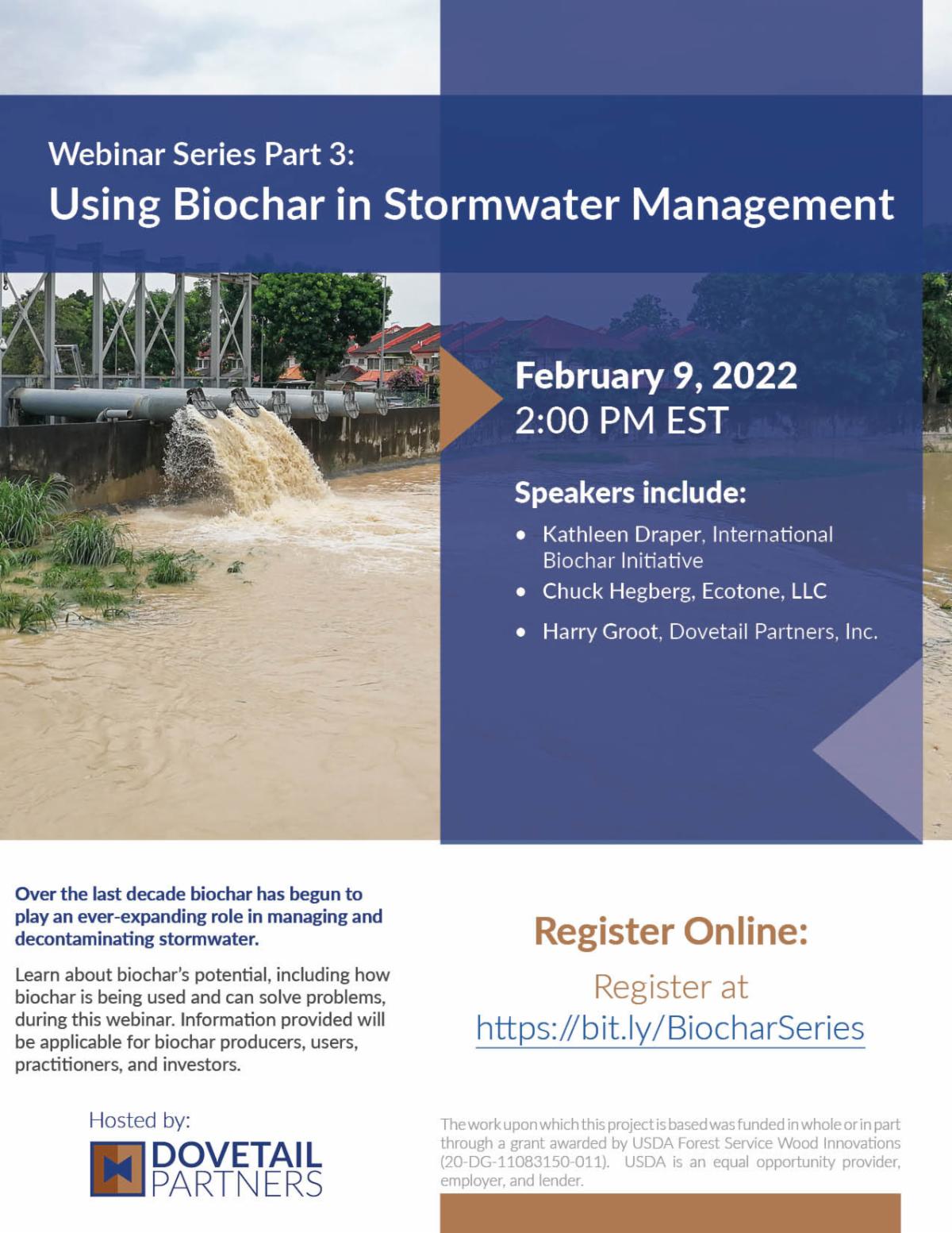 Using Biochar in Stormwater Management