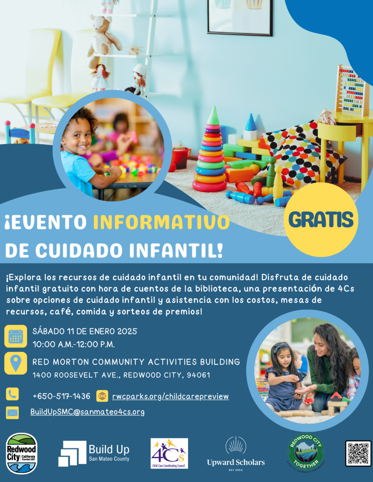 Child Care Providers are invited to a Redwood City Child Care Preview Event