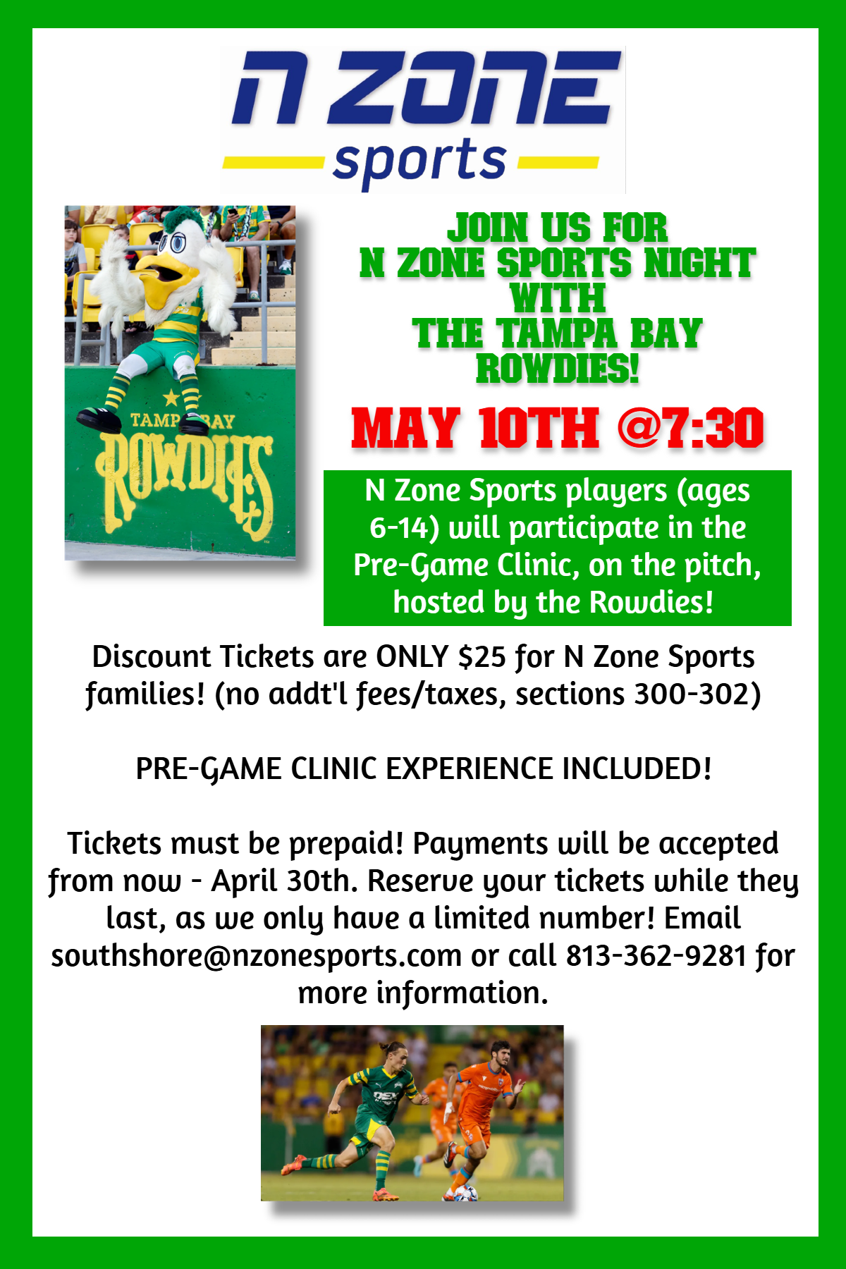 Family Night Out with the TB Rowdies