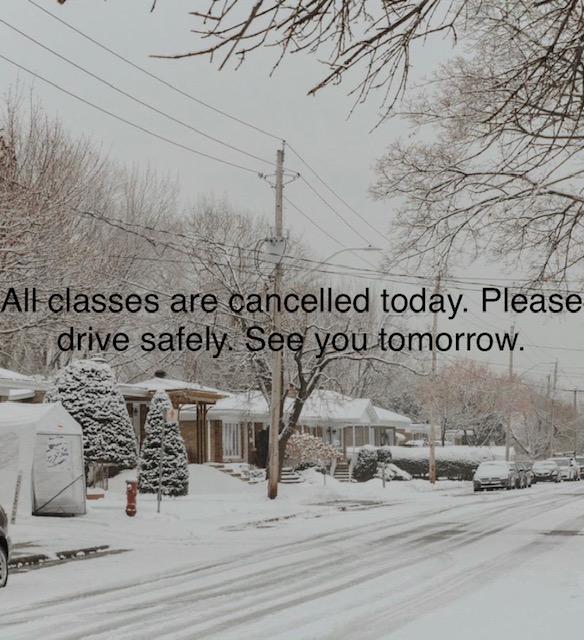 All Classes Cancelled Today