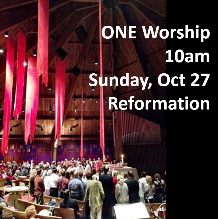 ONE Service Sunday on 10/27 -- Worship at 10am and Confirmation Brunch ...