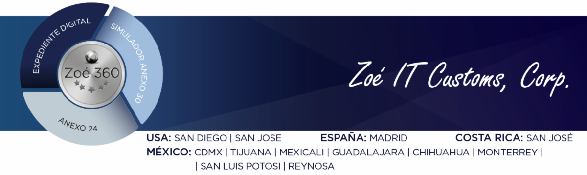 Zoe IT Customs-Sistema Web de Gestión y Control Fiscal de Operación Aduanera