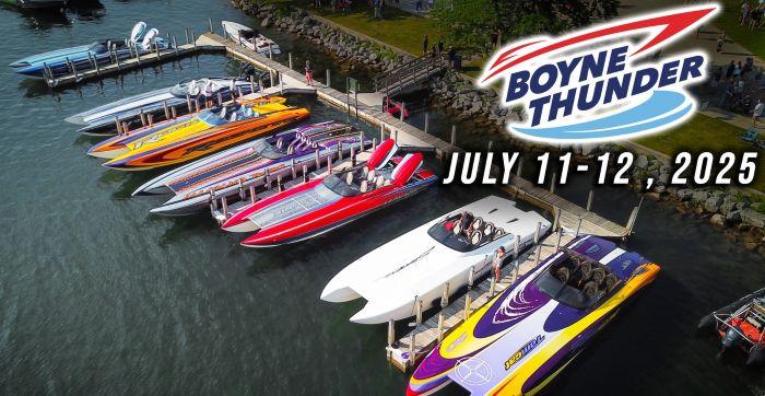 Boyne Thunder weekend; Woman drives into lake and dies; Hemingway statue