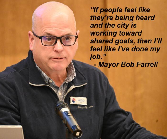 Quick City Commission meeting and a profile of new mayor Farrell ...