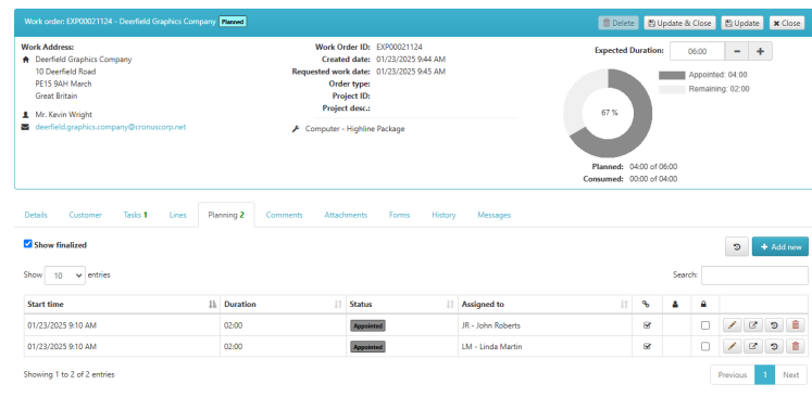 ExpandIT Field Service Management - Release Update - February 2025