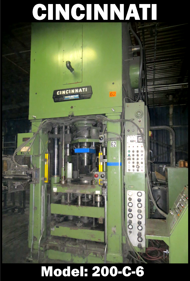 GASBARRE + CINCINNATI 200 TON PM Presses