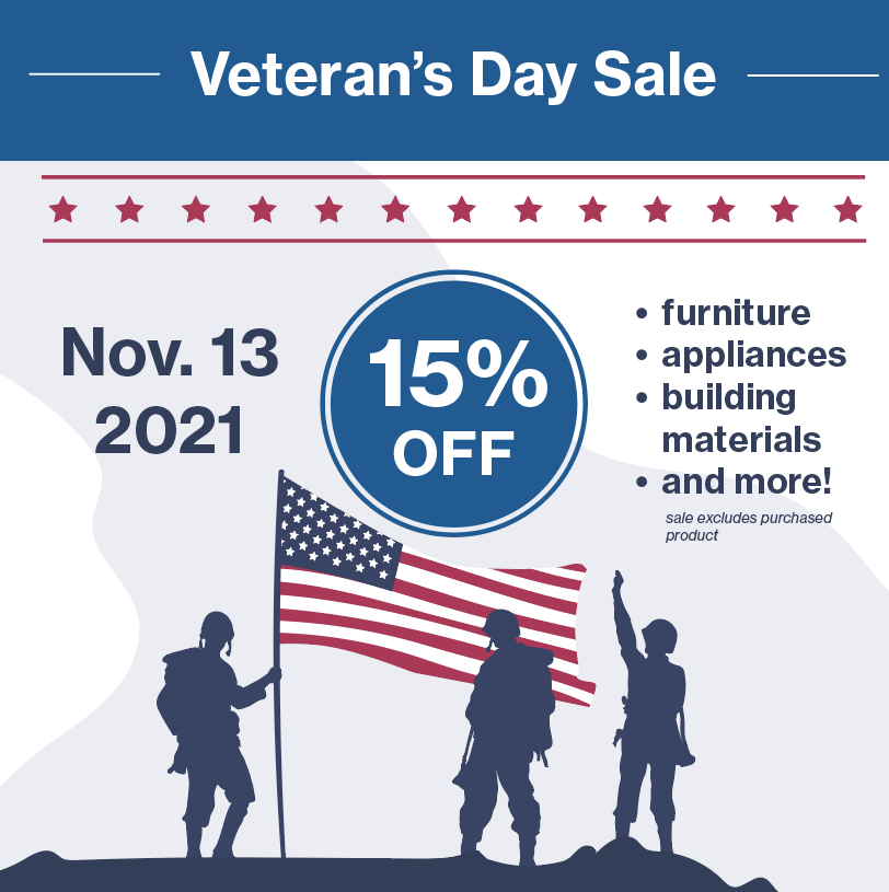 Veterans Day Sale! 15% off!