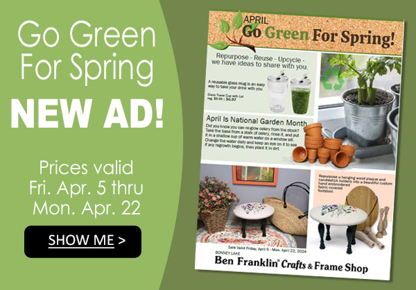 NEW AD: "Go Green For Spring" 🌿