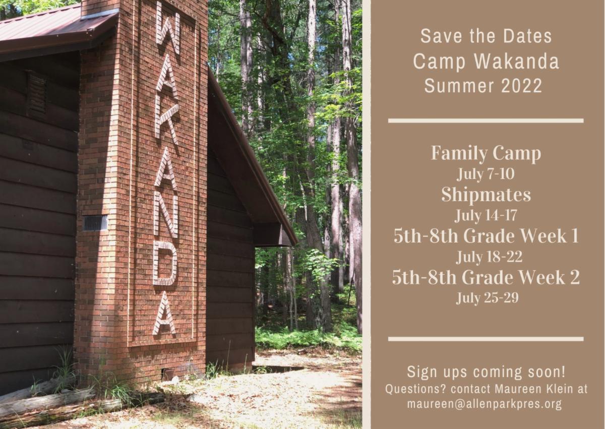 Camp Wakanda Summer Dates