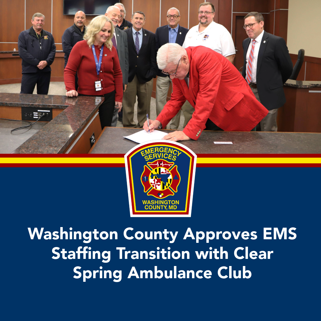 Washington County Approves EMS Staffing Transition with Clear Spring ...