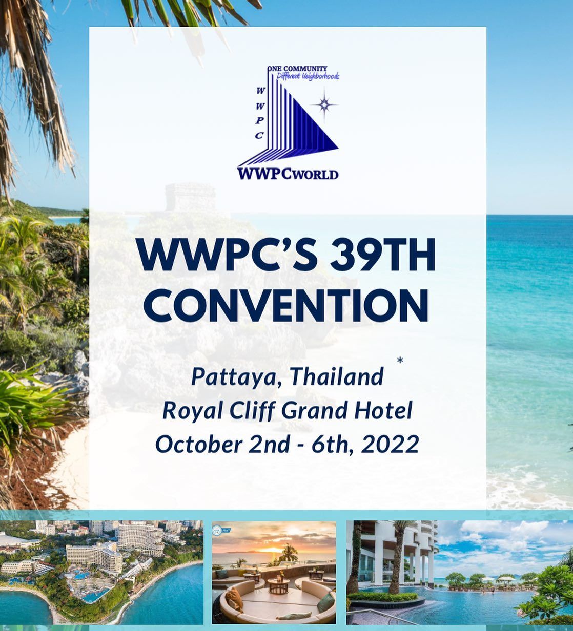 Do NOT miss out! - 39th WWPC World Convention! Pattaya-Thailand