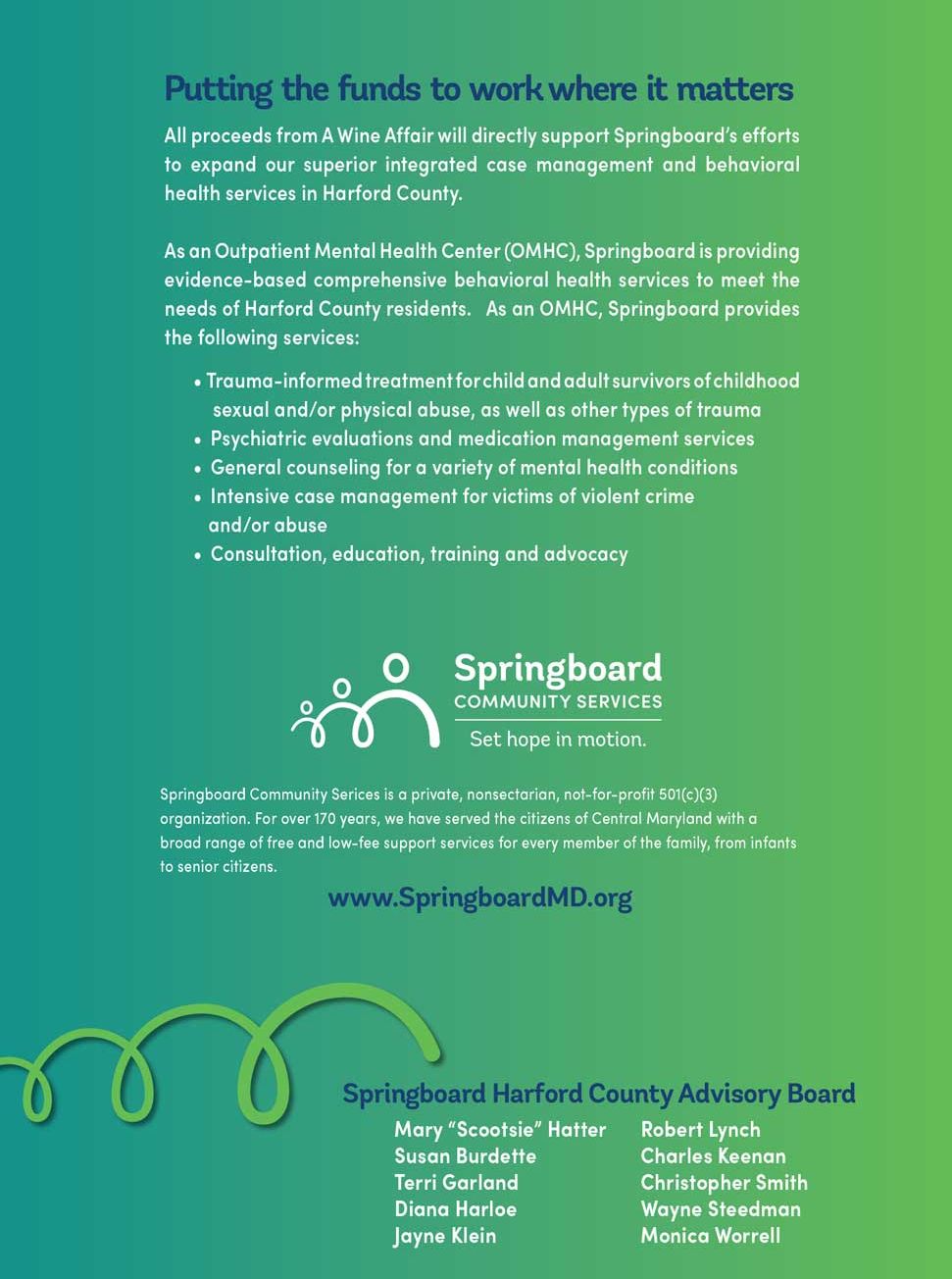 You're Invited to A Wine Affair at the Vandiver Inn!