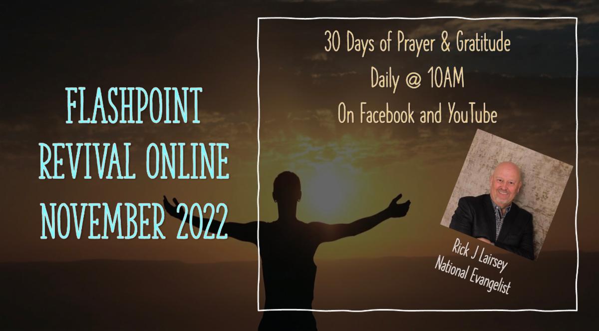 NOVEMBER 2022 Ministry Update (Evangelist Rick J Lairsey)