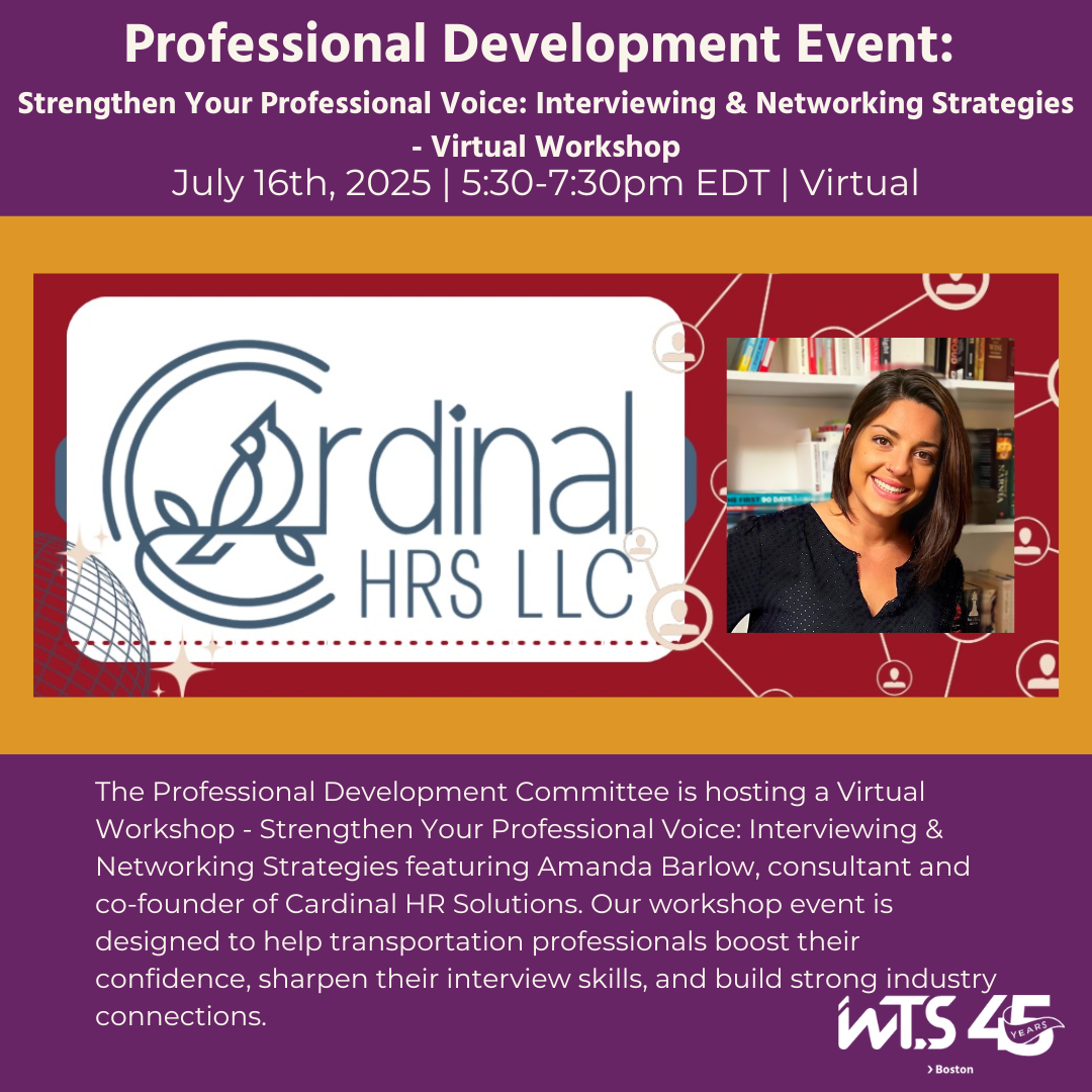 WTS-Boston Professional Development Workshop: Interviewing & Networking Strategies