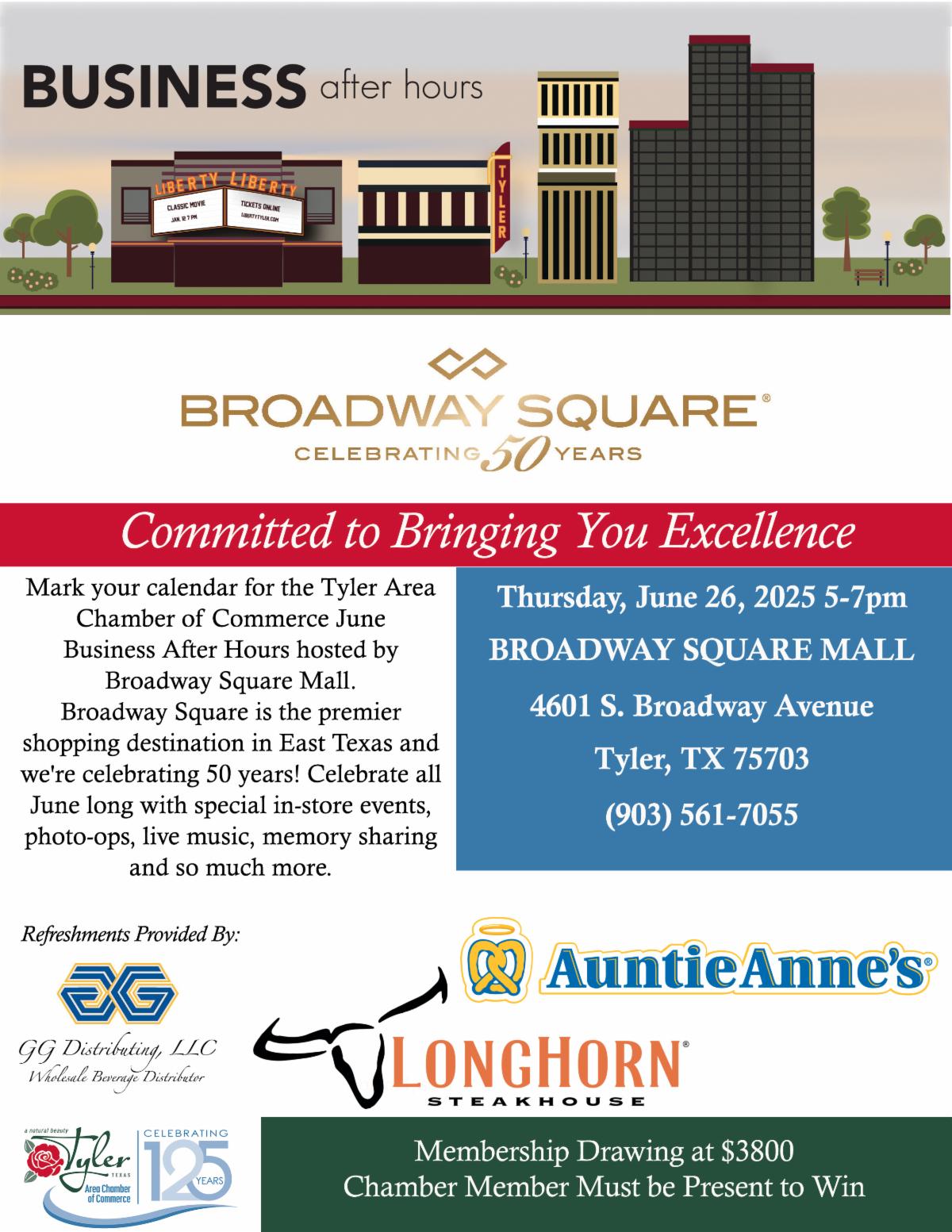 2025 JUNE BUSINESS AFTER HOURS HOSTED BY BROADWAY SQUARE MALL ...