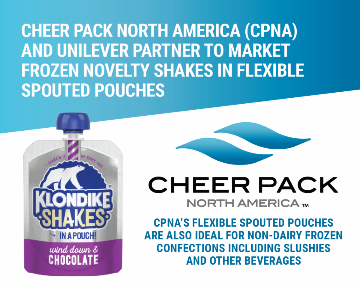 Introducing Frozen Novelty Shakes in Flexible Spouted Pouches