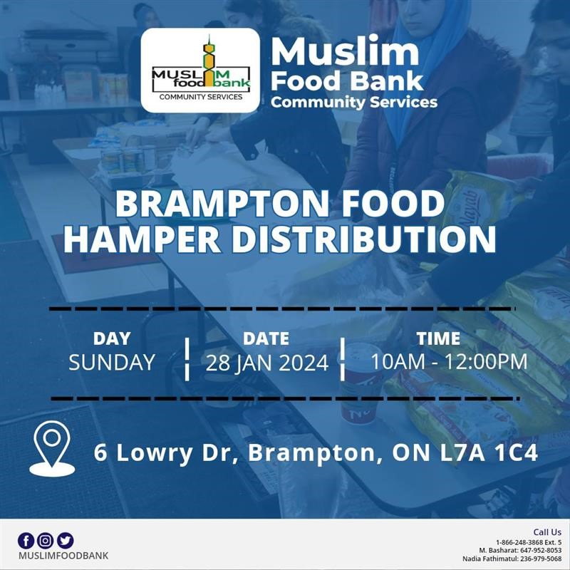 Food Hamper Distribution - 10:00am to 12:00pm