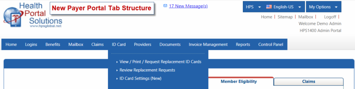 New Portal Navigation