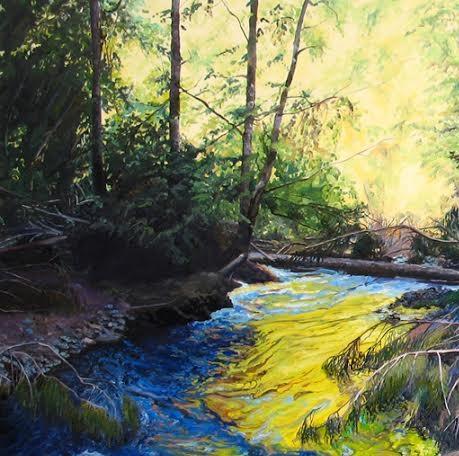 Life in the Woods paintings by Kevin Muente