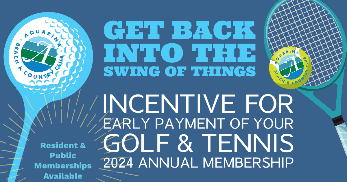 Get Back Into the Swing of Things at Aquarina