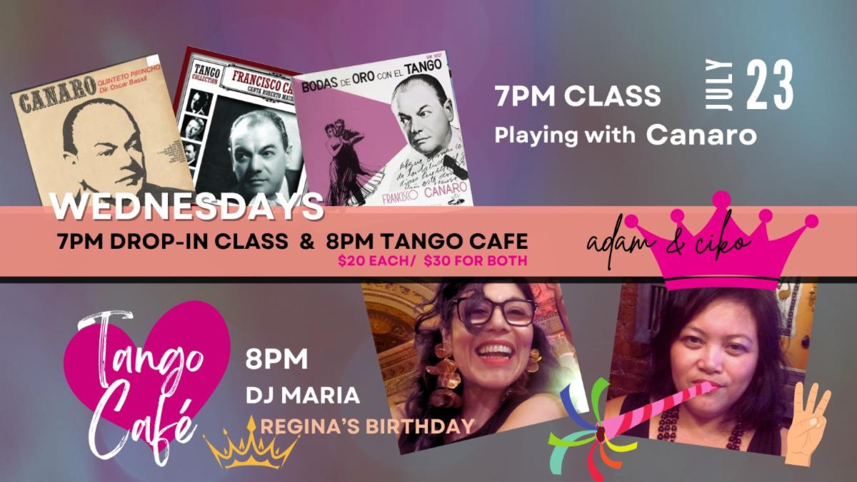 Tonight! Join Us @ Tango Cafe & 7PM Drop-in Class- BUNDLE DEAL!