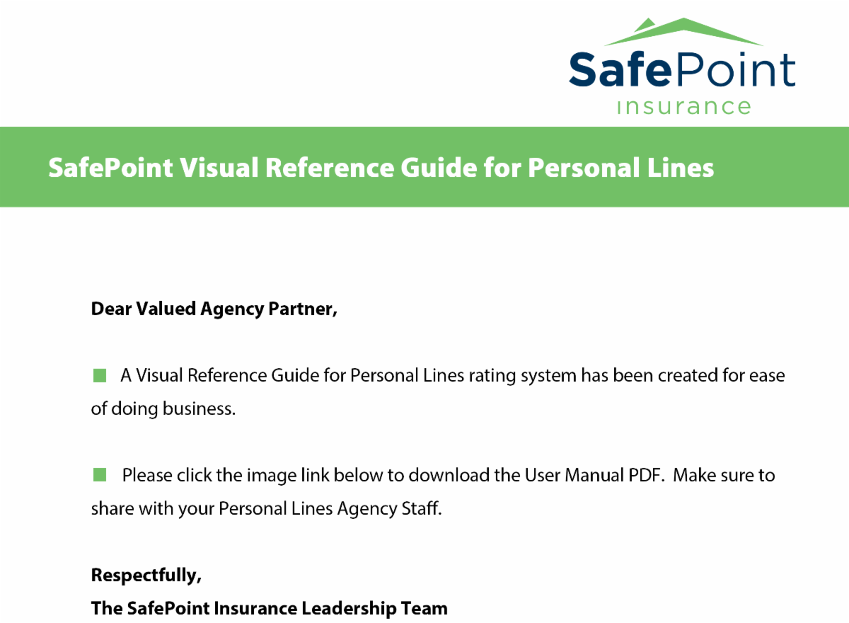 Visual Reference Guide For Personal Lines