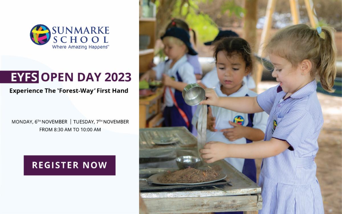 Register for EYFS Open Day at Sunmarke School!