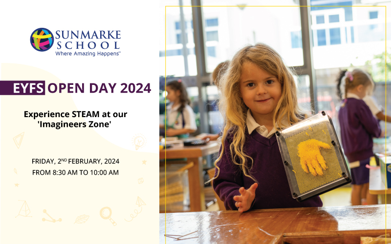 Invitation to Sunmarke’s EYFS Open Day: Explore STEAM at our Imagineers ...