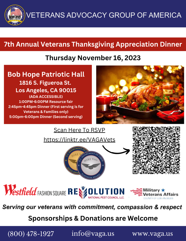 November Community Events for Veterans & Military Families