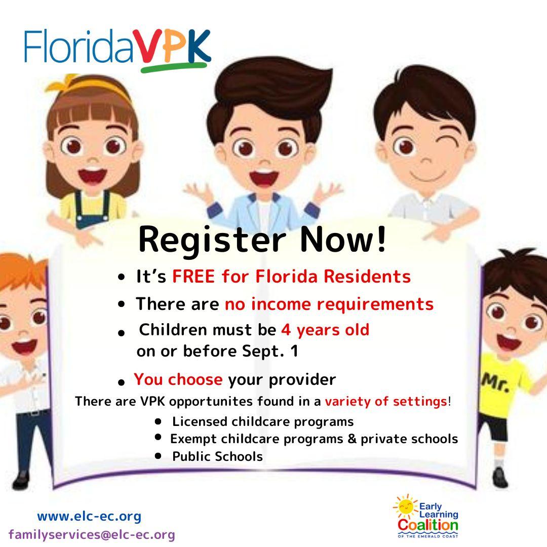 2025-2026 VPK Registration is OPEN!